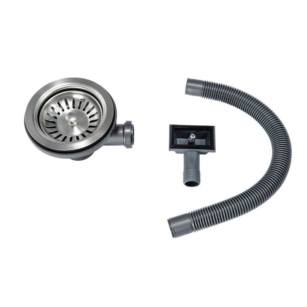 Axia Brushed Steel Kitchen Sink 500x430mm - House of Enki