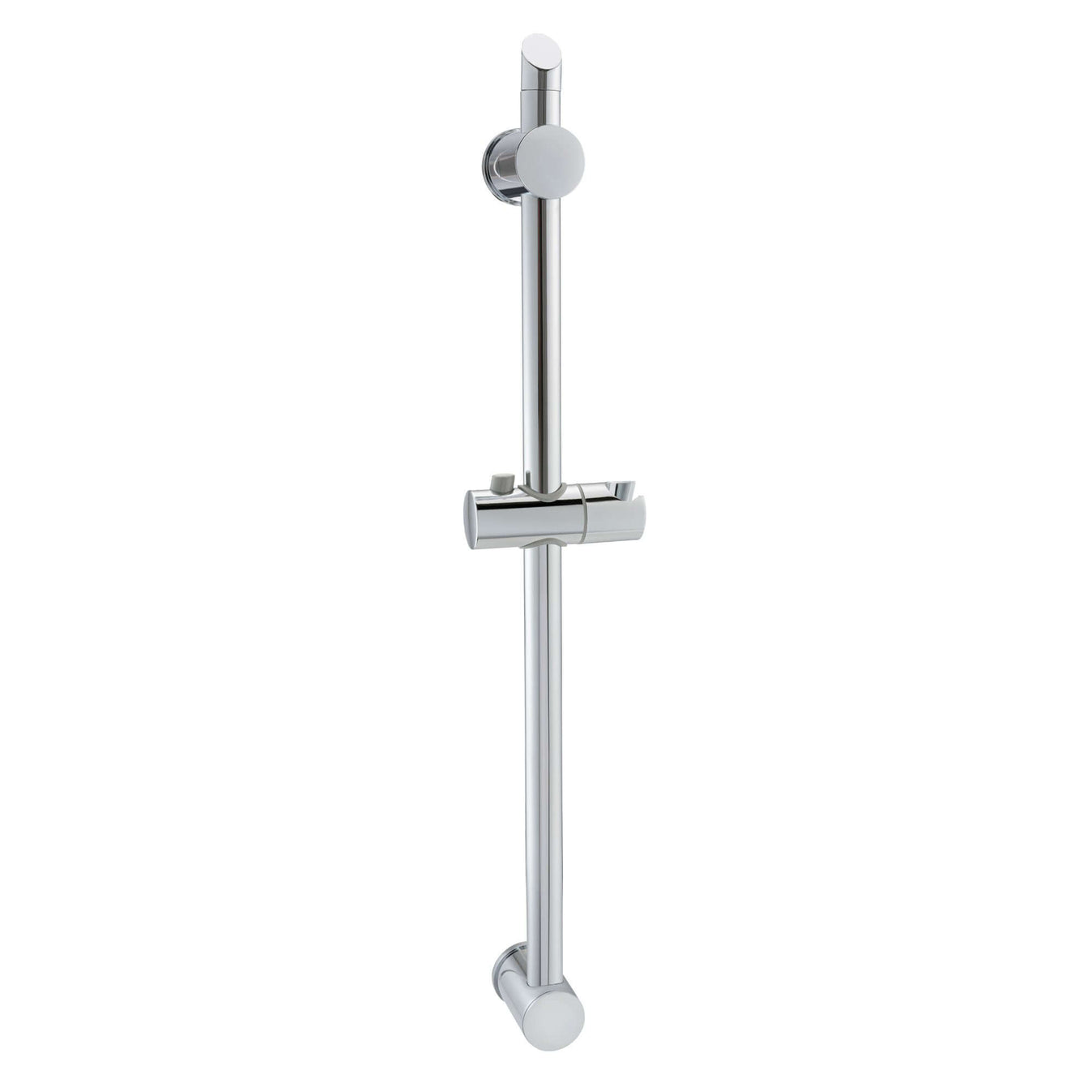 Chrome Shower Rail: Modern and Adjustable - 1 Year Guarantee