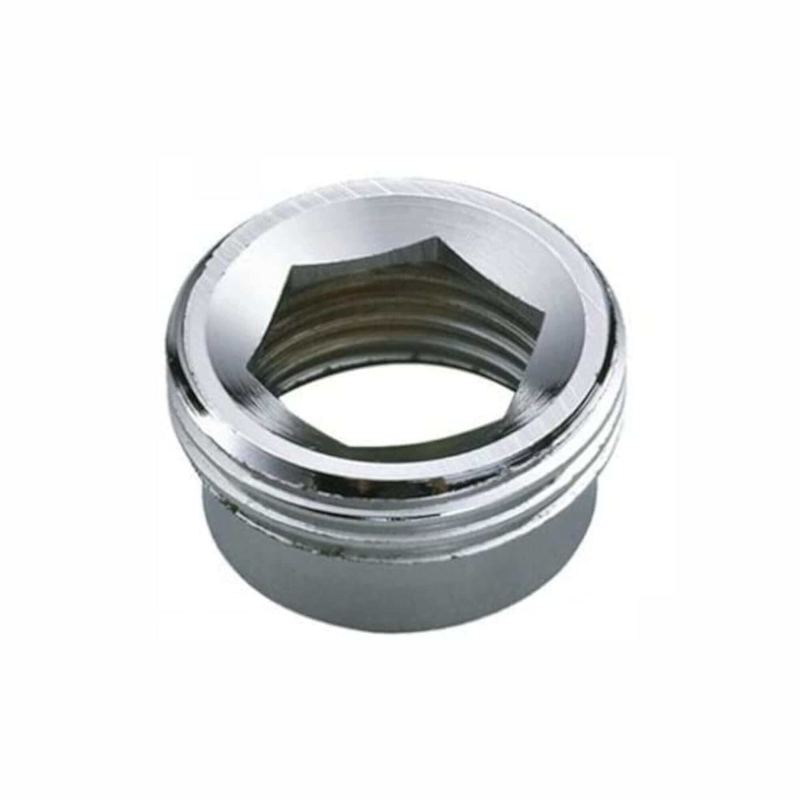 Shower adaptor 1/2" female to 3/4" male - chrome at £9.99 only - Enki