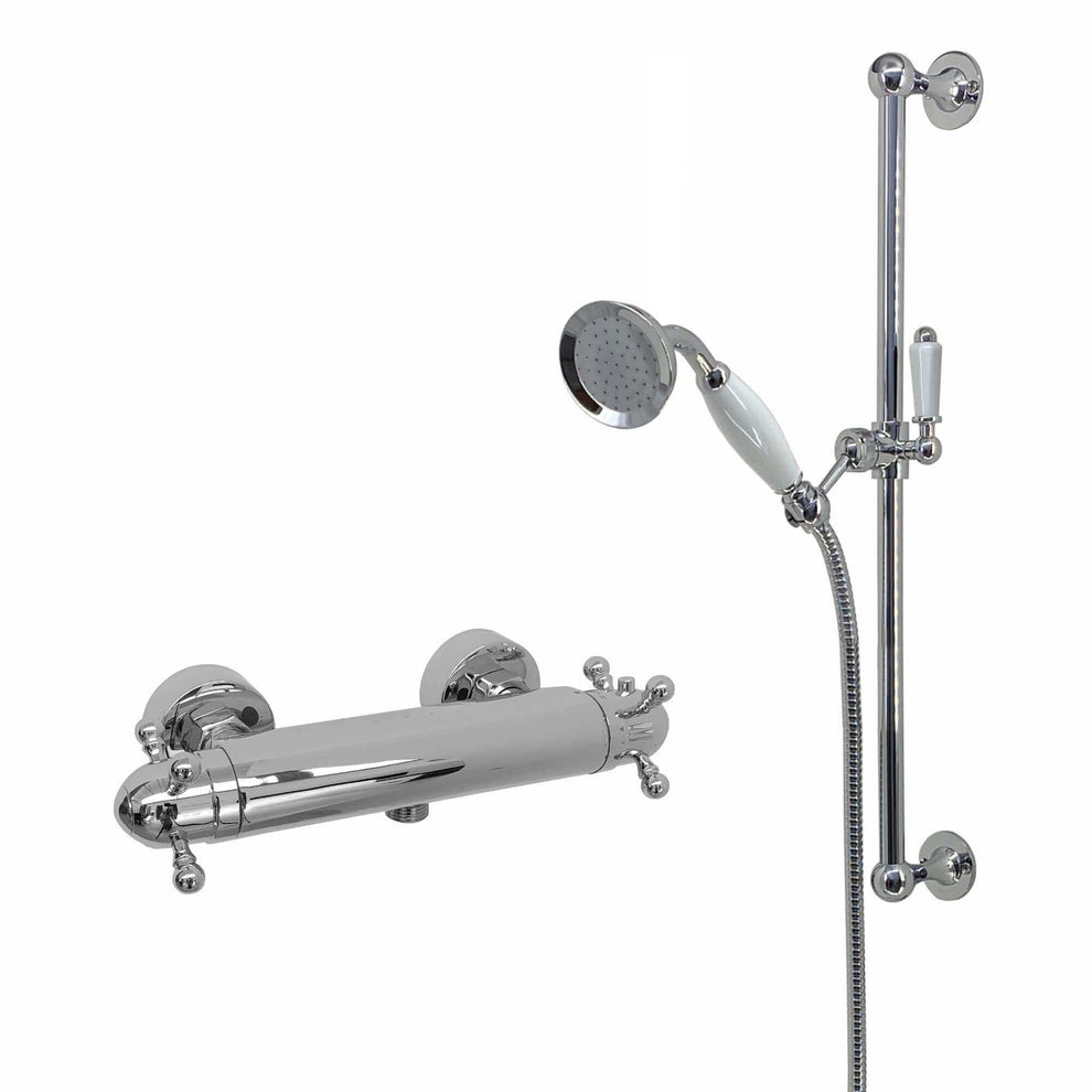 Gallant traditional thermostatic shower bar mixer valve with slider ...